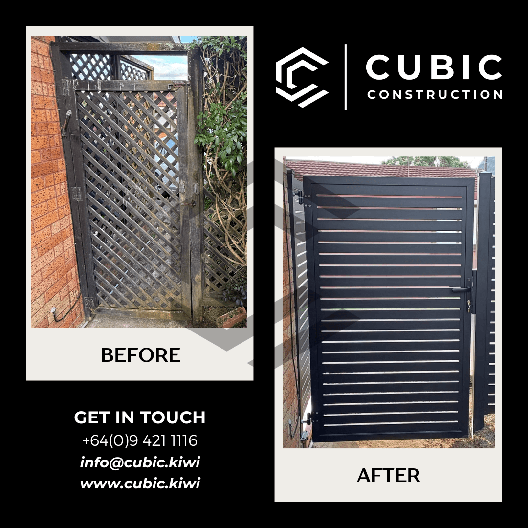 Before & After Gate Transformation – From Timber to Aluminium - Cubic ...